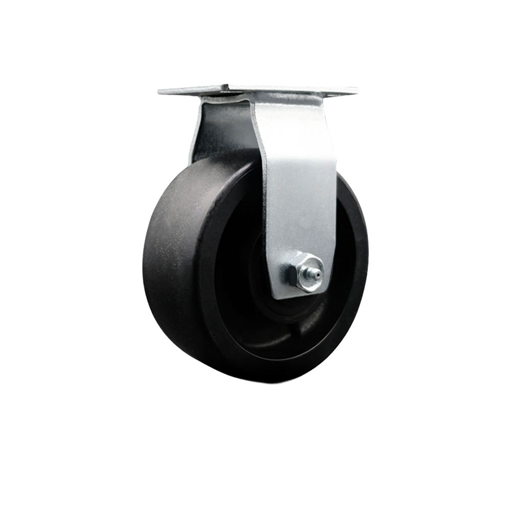 Service Caster Glass Filled Nylon Wheel Rigid Caster with Roller ...