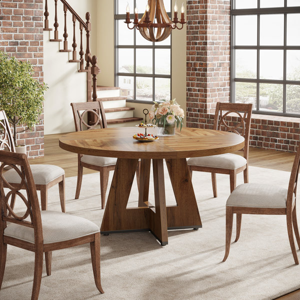 Gracie Oaks 47 Inch Round Dining Table & Reviews | Wayfair