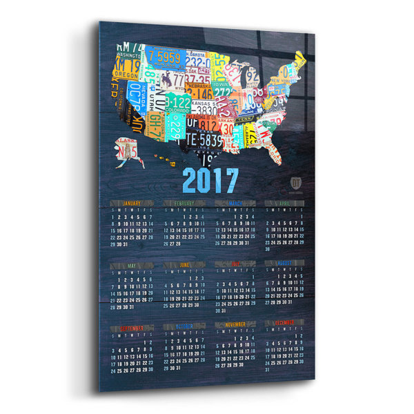 Williston Forge '2017 Calendar' By Design Turnpike, Acrylic Glass Wall ...