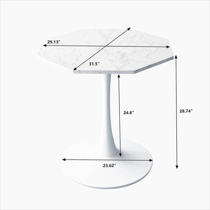Wrought Studio™ Modern Octagonal Coffee Table with MDF Table Top, for ...