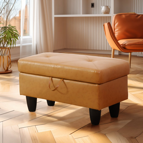 Yellow Ottomans & Poufs You'll Love | Wayfair