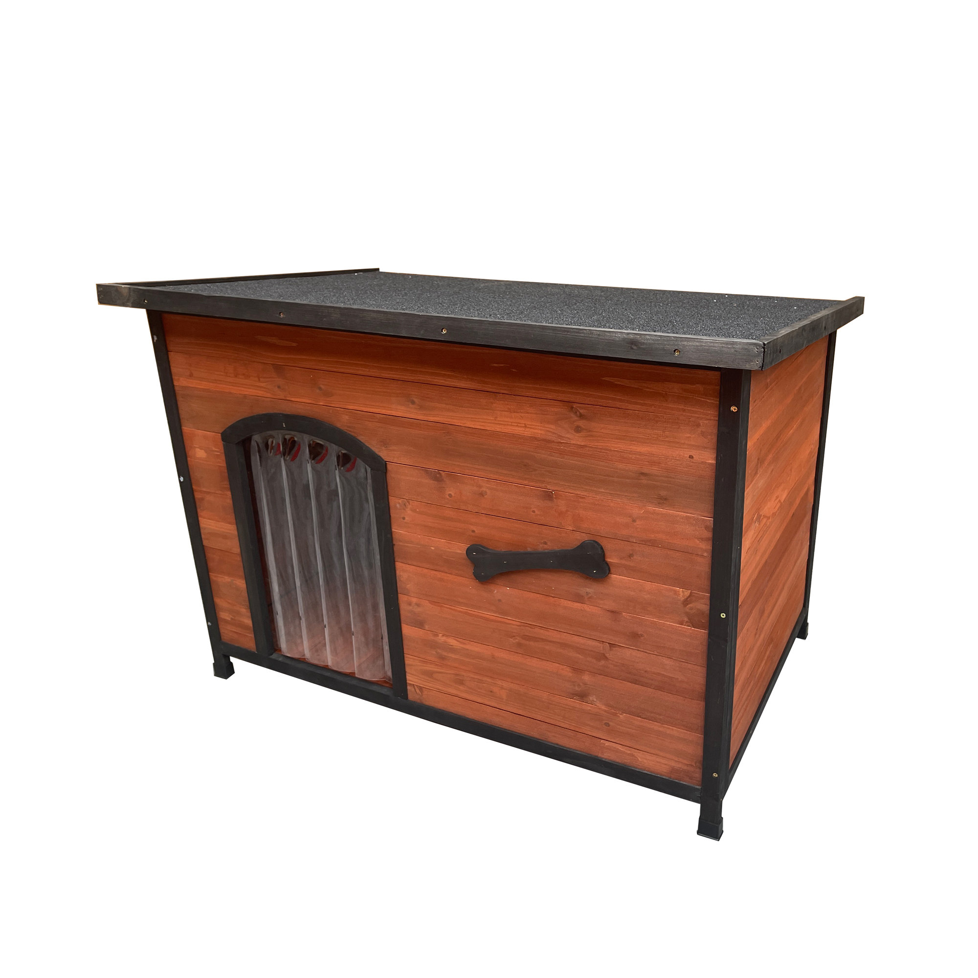 Tucker Murphy Pet™ Large Wood Dog House Wooden Dog Kennel for Outdoor ...