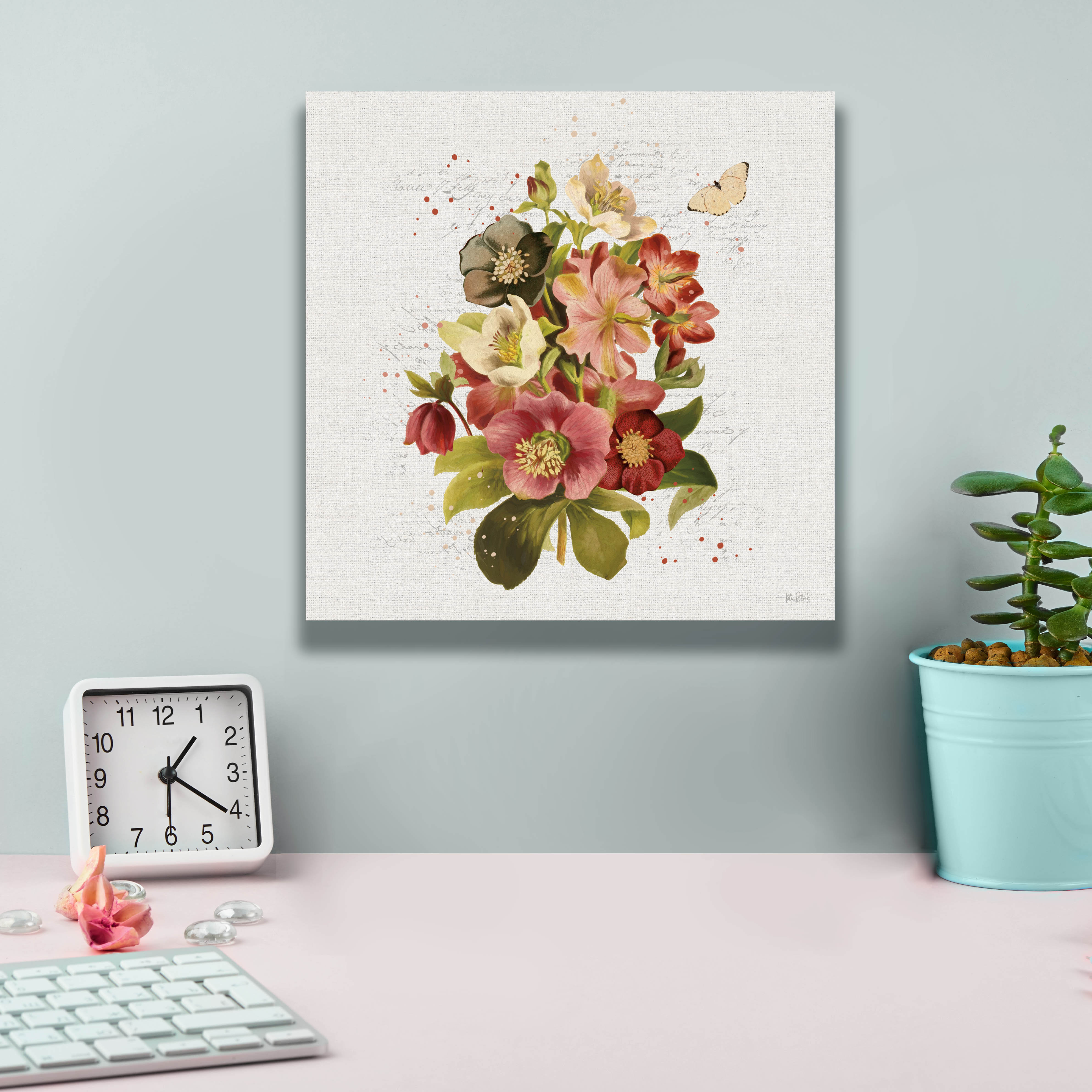 August Grove® 'Vintage Petals V3' by Katie Pertiet Canvas Wall Art ...