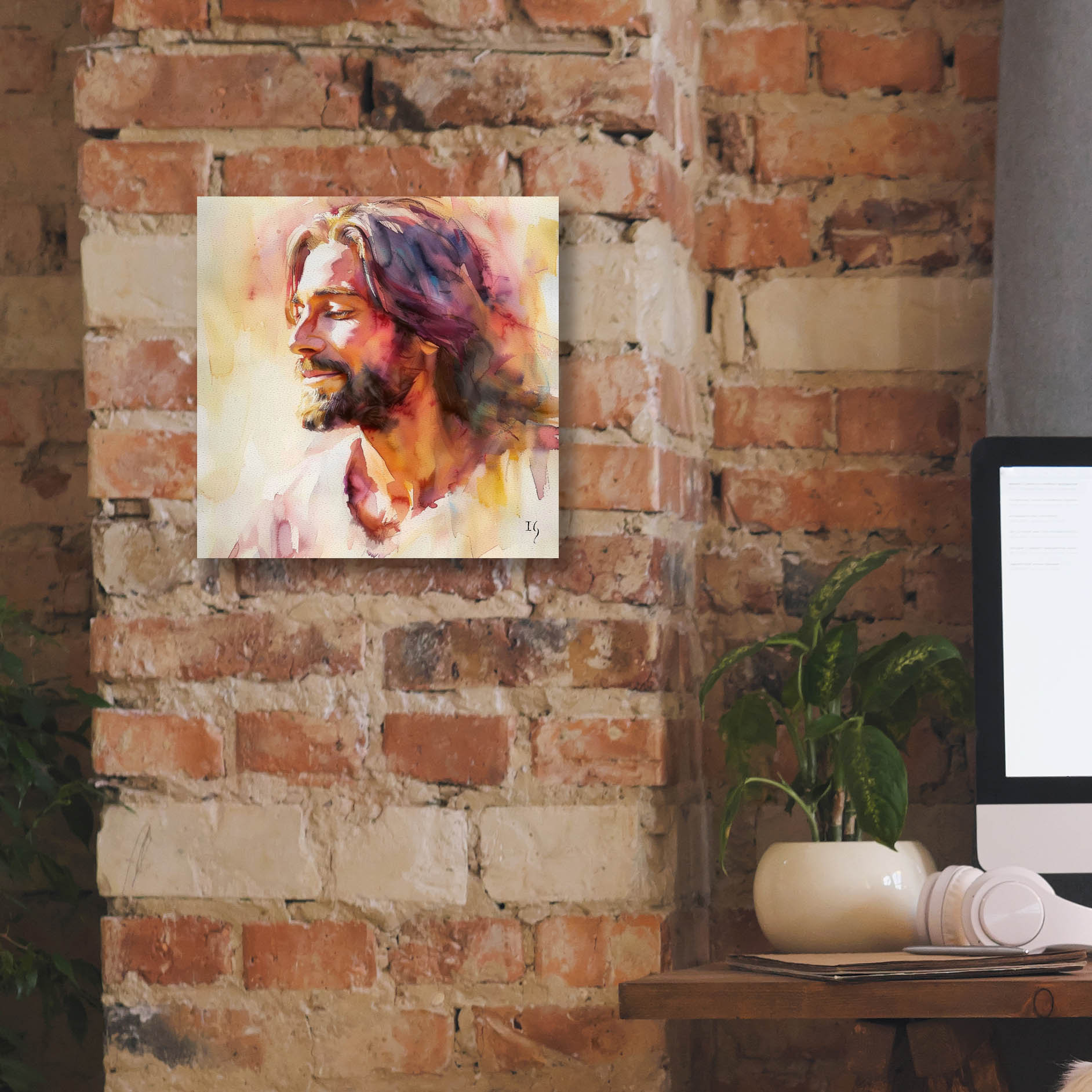 Epic Graffiti 'Light Of Compassion' by Ivan Guaderrama Canvas Wall Art ...