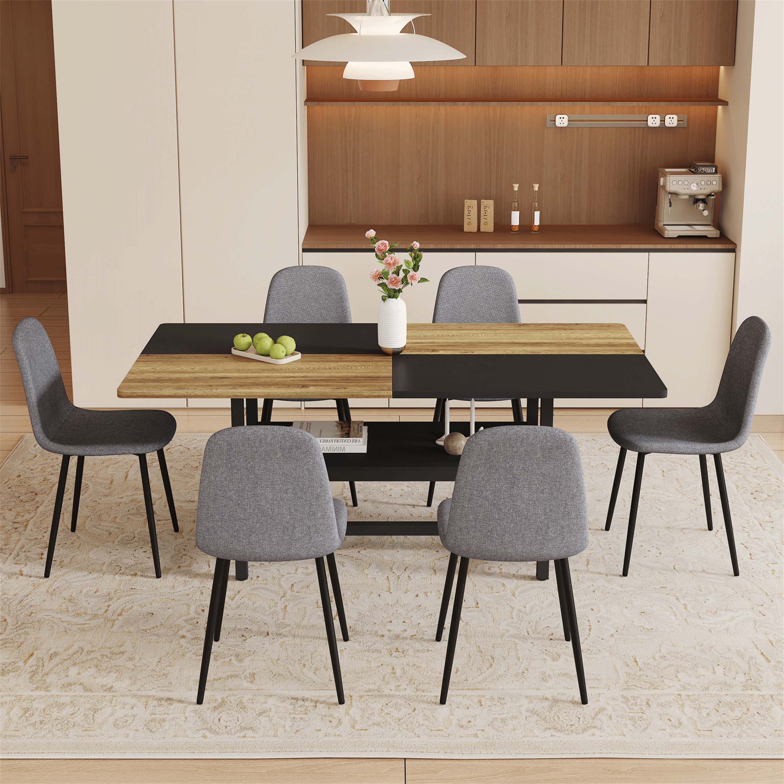 Latitude Run® Functional Dining Table Set with Storage and Comfortable ...