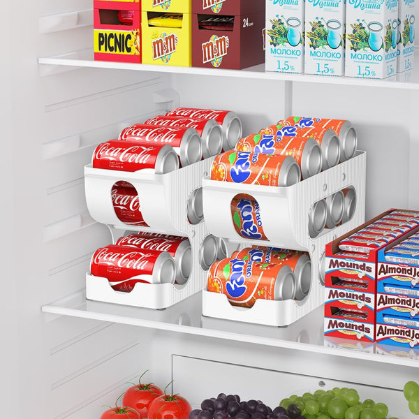 Prep & Savour Automatic Rolling Soda Can Organizer 2-Pack – Holds 24 ...
