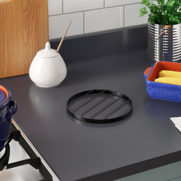 Freeport Park® Stainless Steel Round 1 Piece Trivet & Reviews | Wayfair