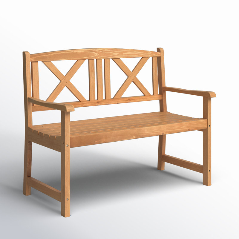 Laurel Foundry Modern Farmhouse® Giles Wooden Bench & Reviews | Wayfair