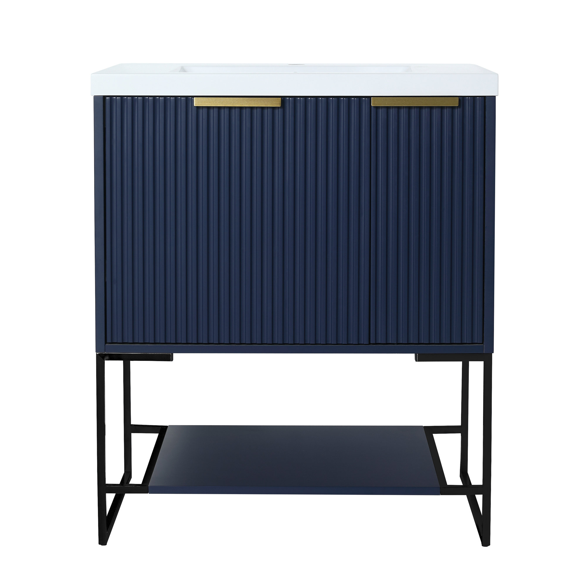 Ebern Designs 30 Inch Freestanding Bathroom Vanity With Resin Basin ...