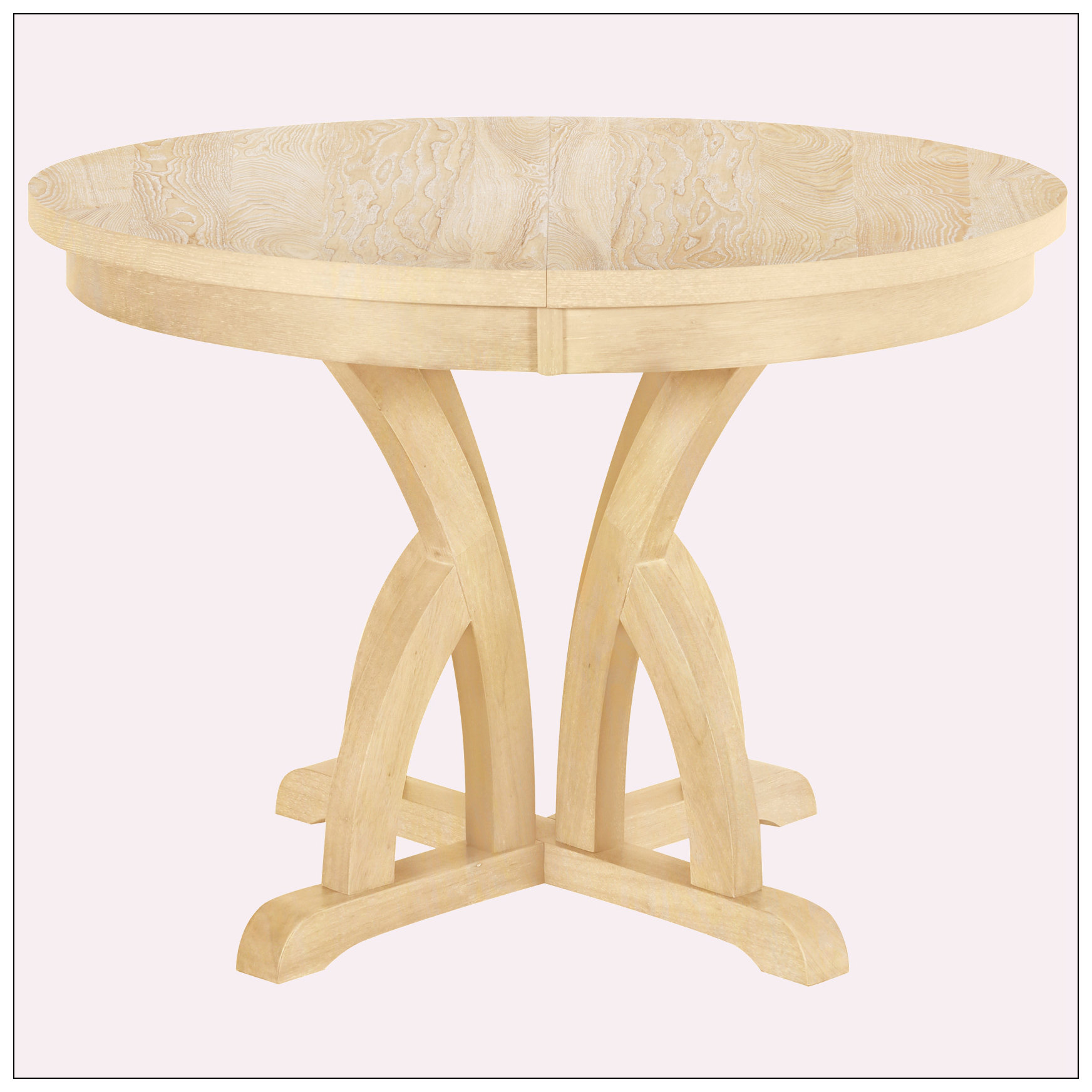 Ophelia & Co. 5-Piece Farmhouse Round Pedestal Extending Dining Table ...