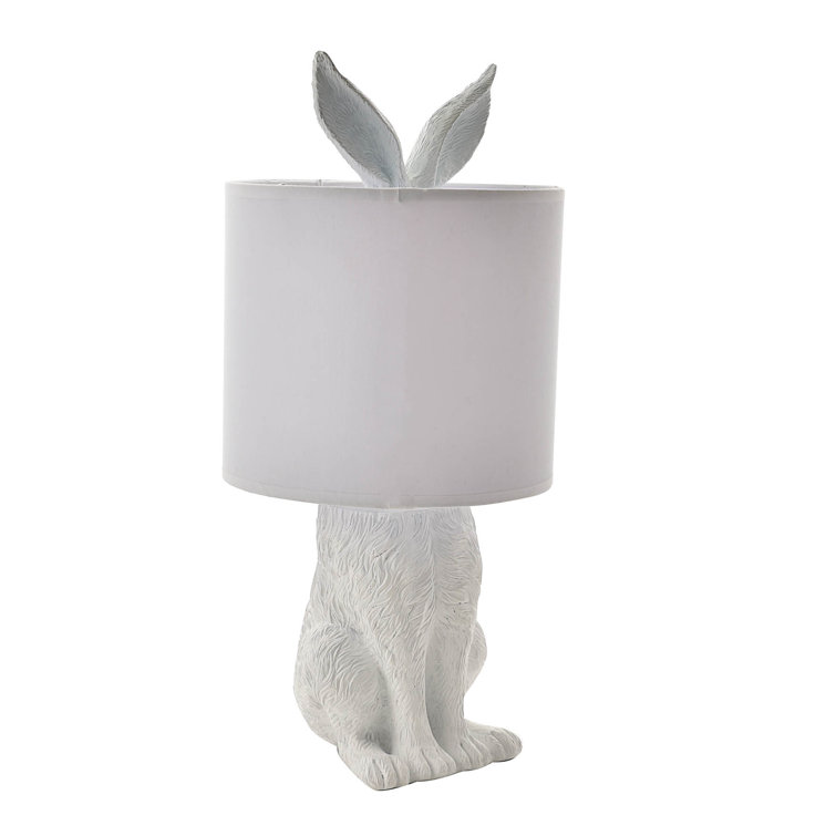 Happy Larry Hiding White Rabbit Table Lamp | Wayfair.co.uk