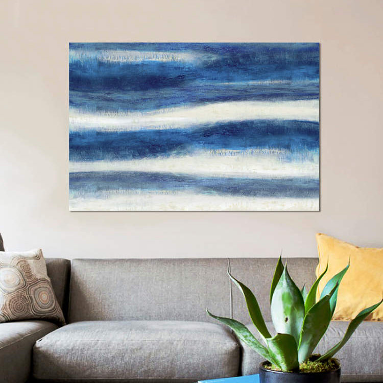 East Urban Home " Emerge In Indigo " by Jaden Blake | Wayfair