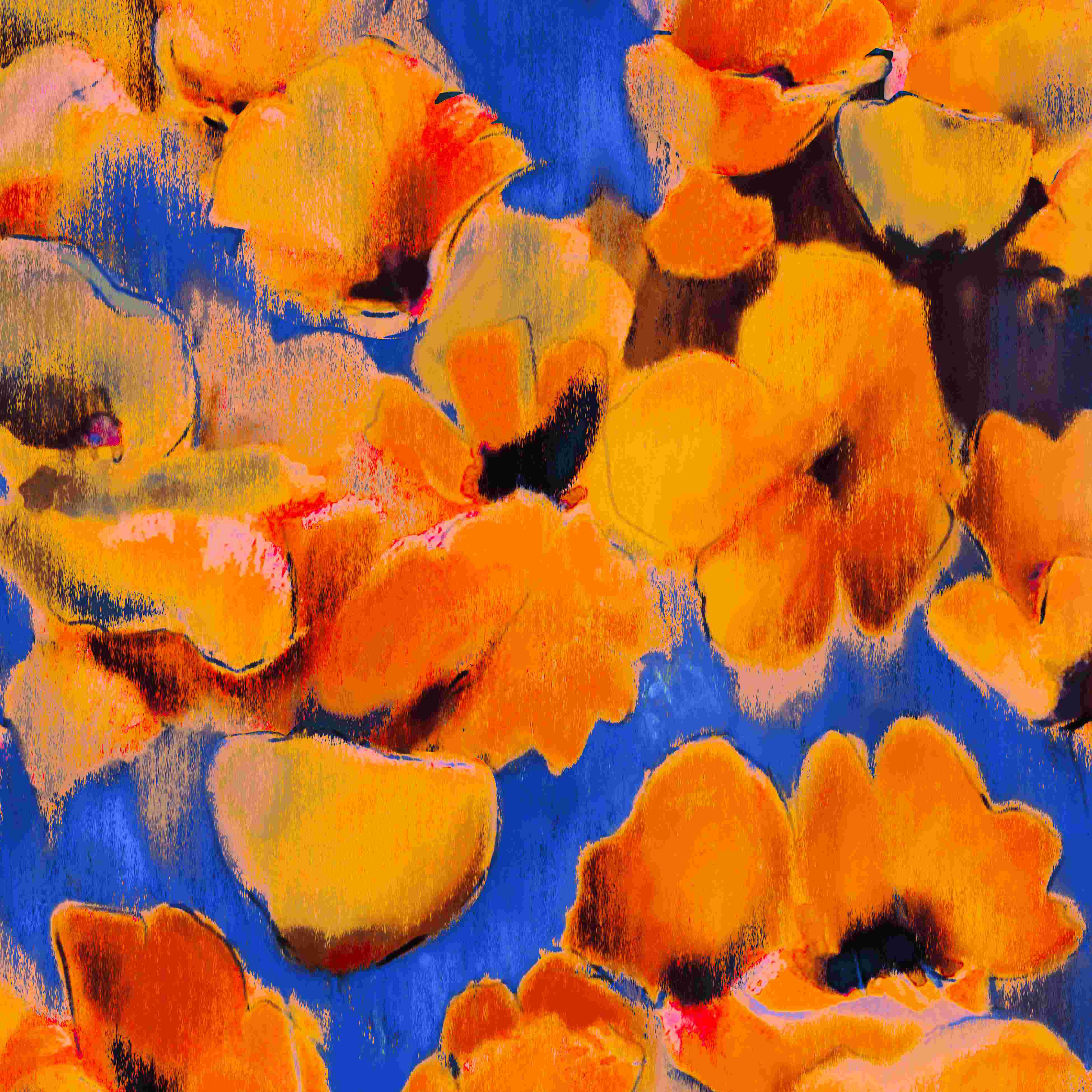 Winston Porter Chalky Flowers 3 - Wrapped Canvas Graphic Art | Wayfair