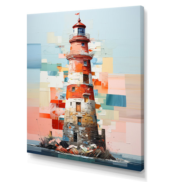 Breakwater Bay " Minimalism Cubic Lighthouses " on Canvas - Wayfair Canada