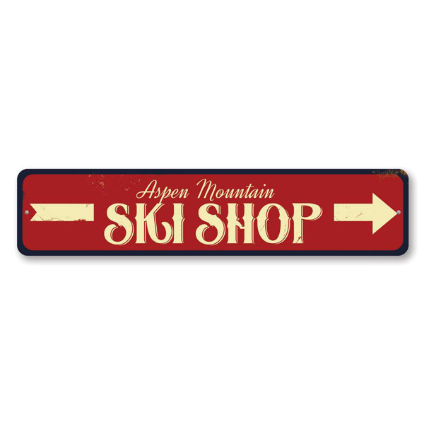 Lizton Sign Shop, Inc Ski Shop Sign - 6" X 24" - Wayfair Canada