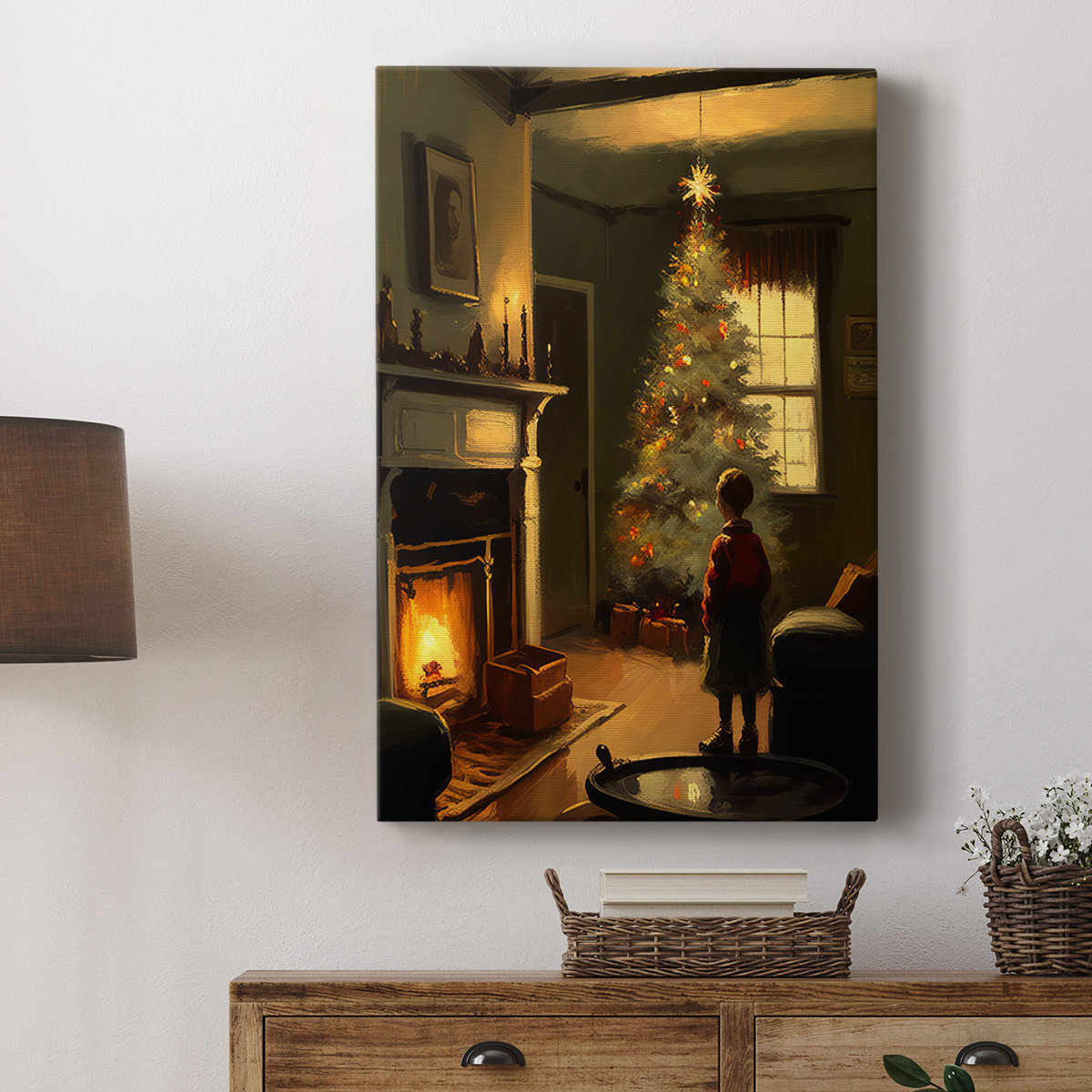 Alcott Hill® Christmas Holiday Art DCIII -Custom Wrapped Gallery Cavas ...