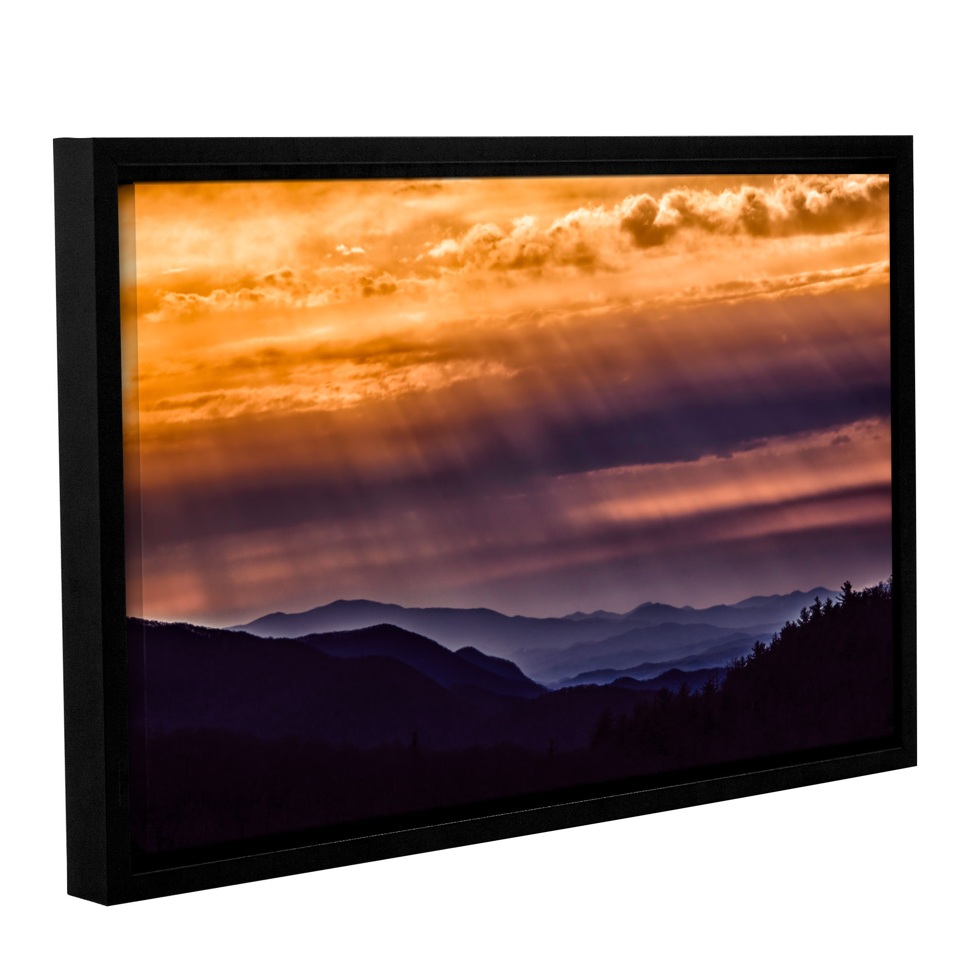 Ebern Designs 'Sunset in the Smoky Mountains' Photographic Print on ...