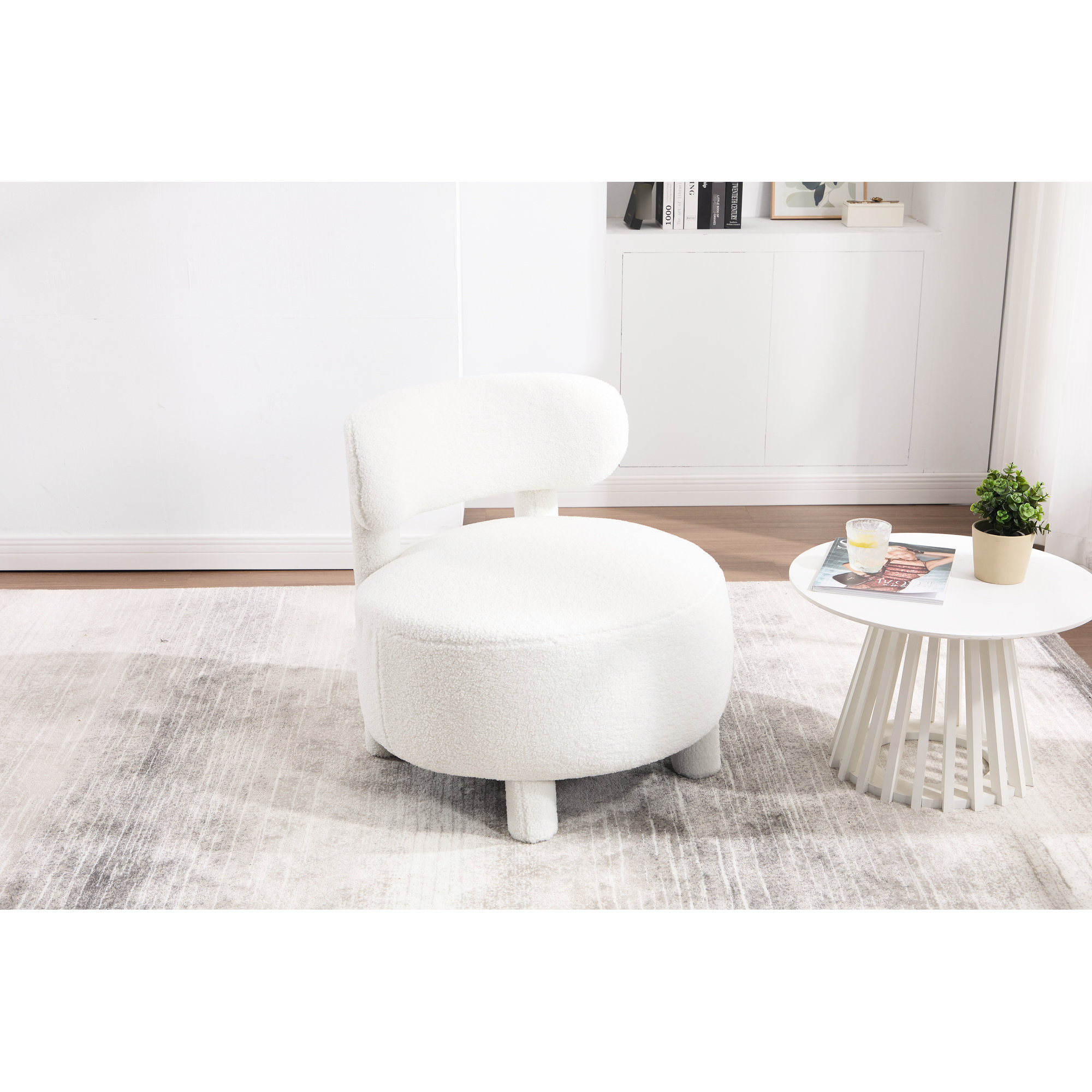 IntrospectiveIncline Armless Khaki Upholstered Chair With Ergonomic ...