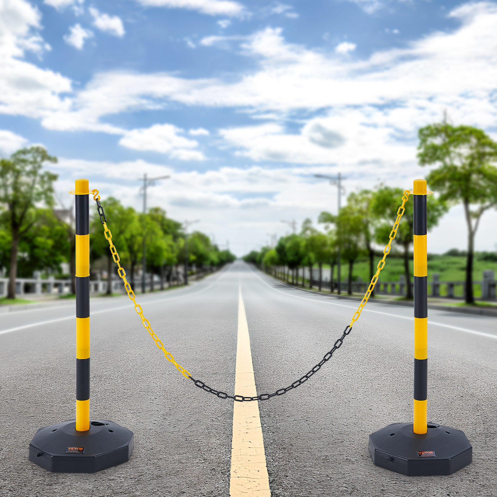 VEVOR 33.8'' H x 96'' W Stanchion System - Wayfair Canada