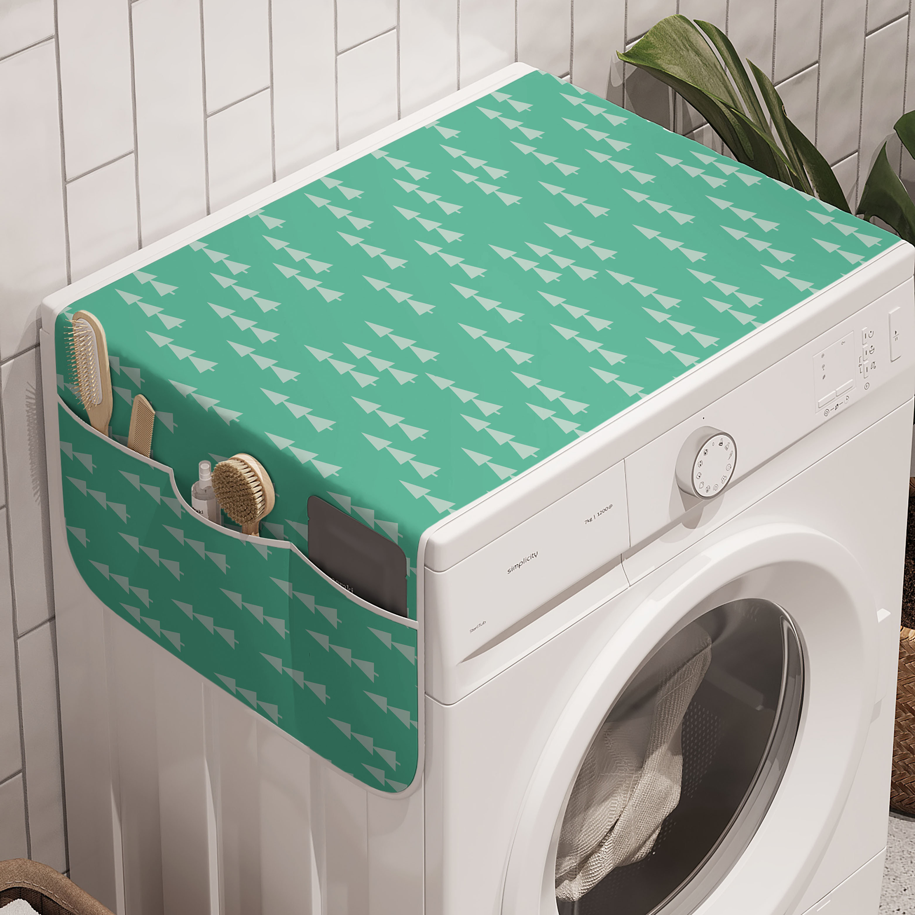 East Urban Home Christmas Washing Machine Organizer Pack of 2 47" x 18. ...