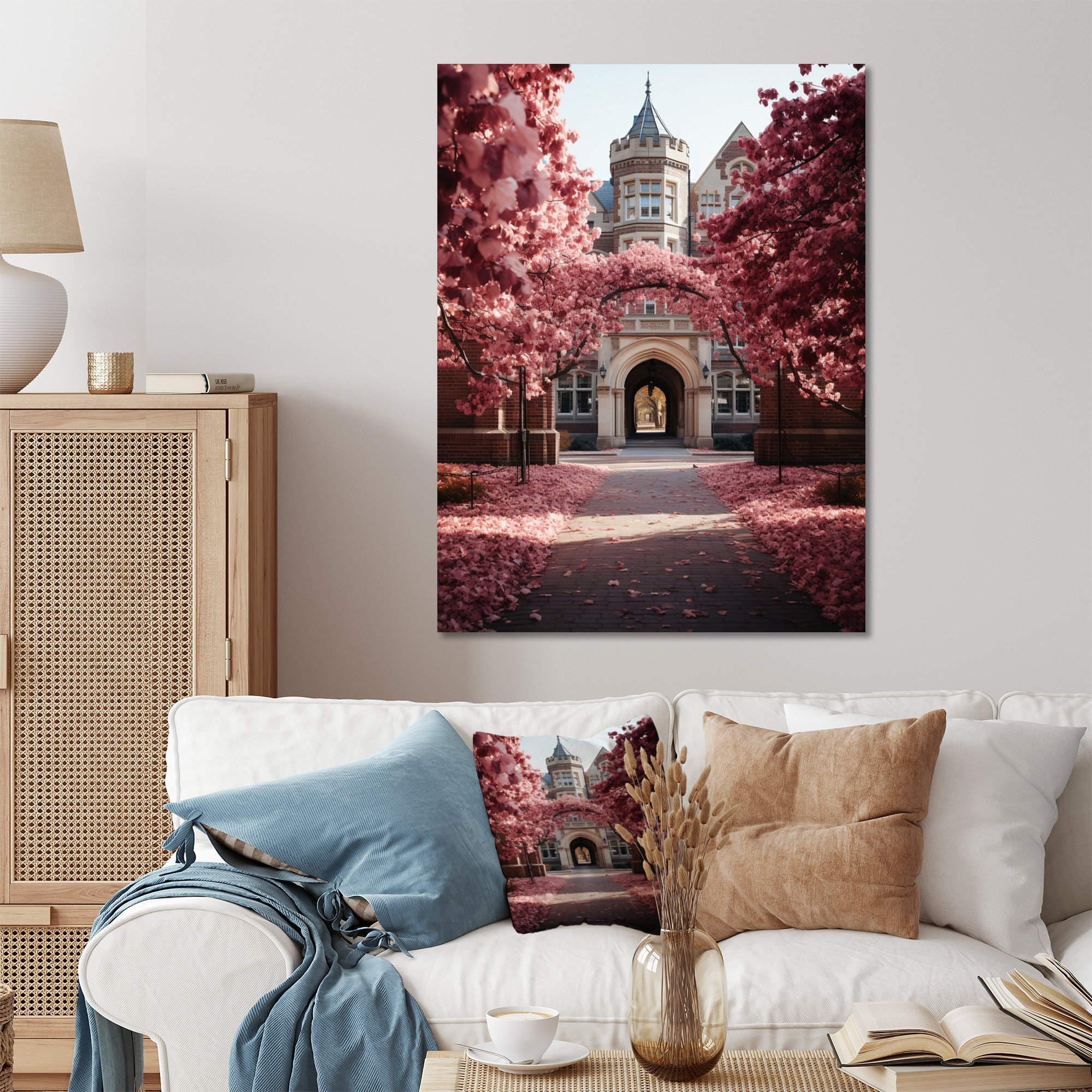 Red Barrel Studio® University Pink Welcome Extremely - College ...