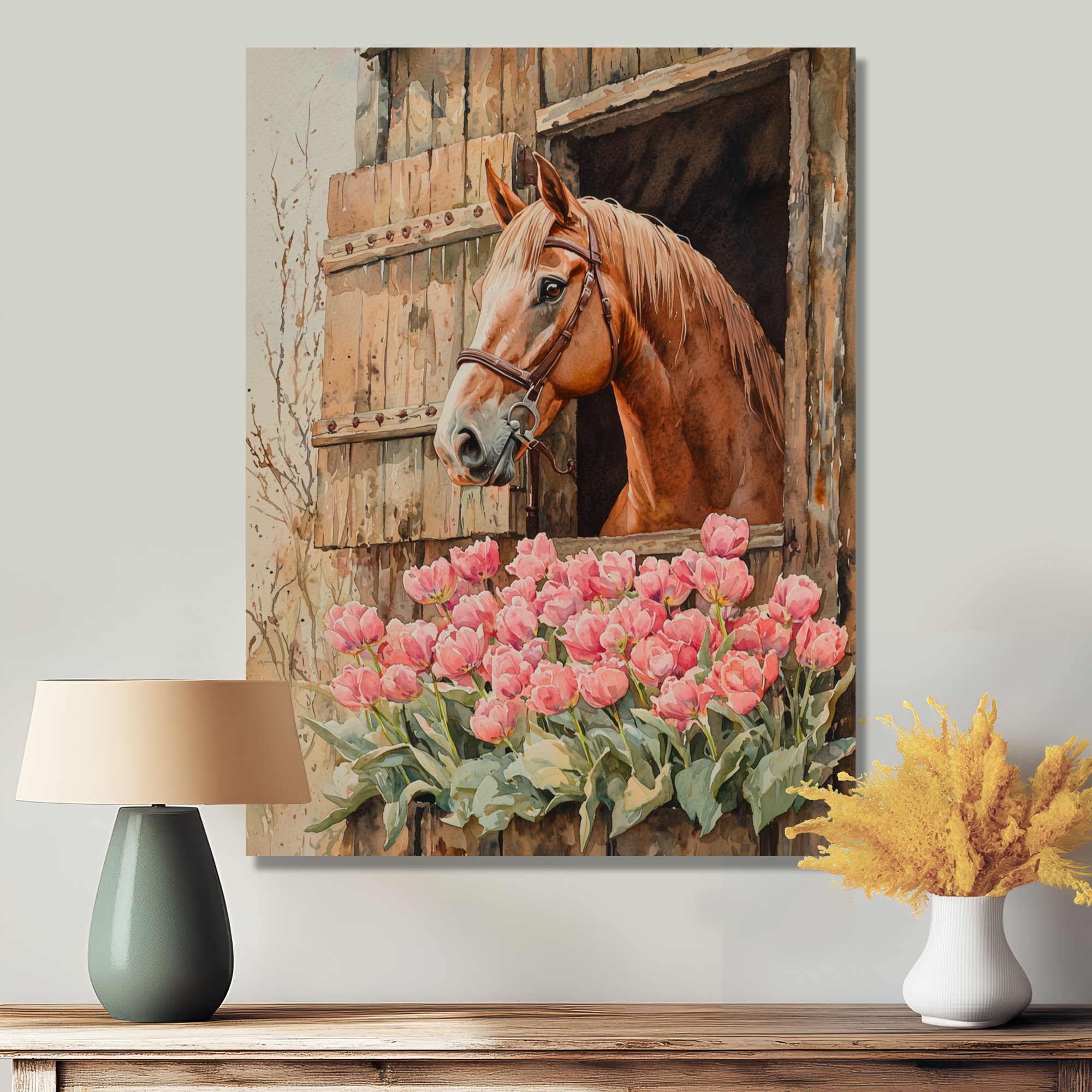 August Grove® Dorly - Floral Canvas Wall Art | Wayfair
