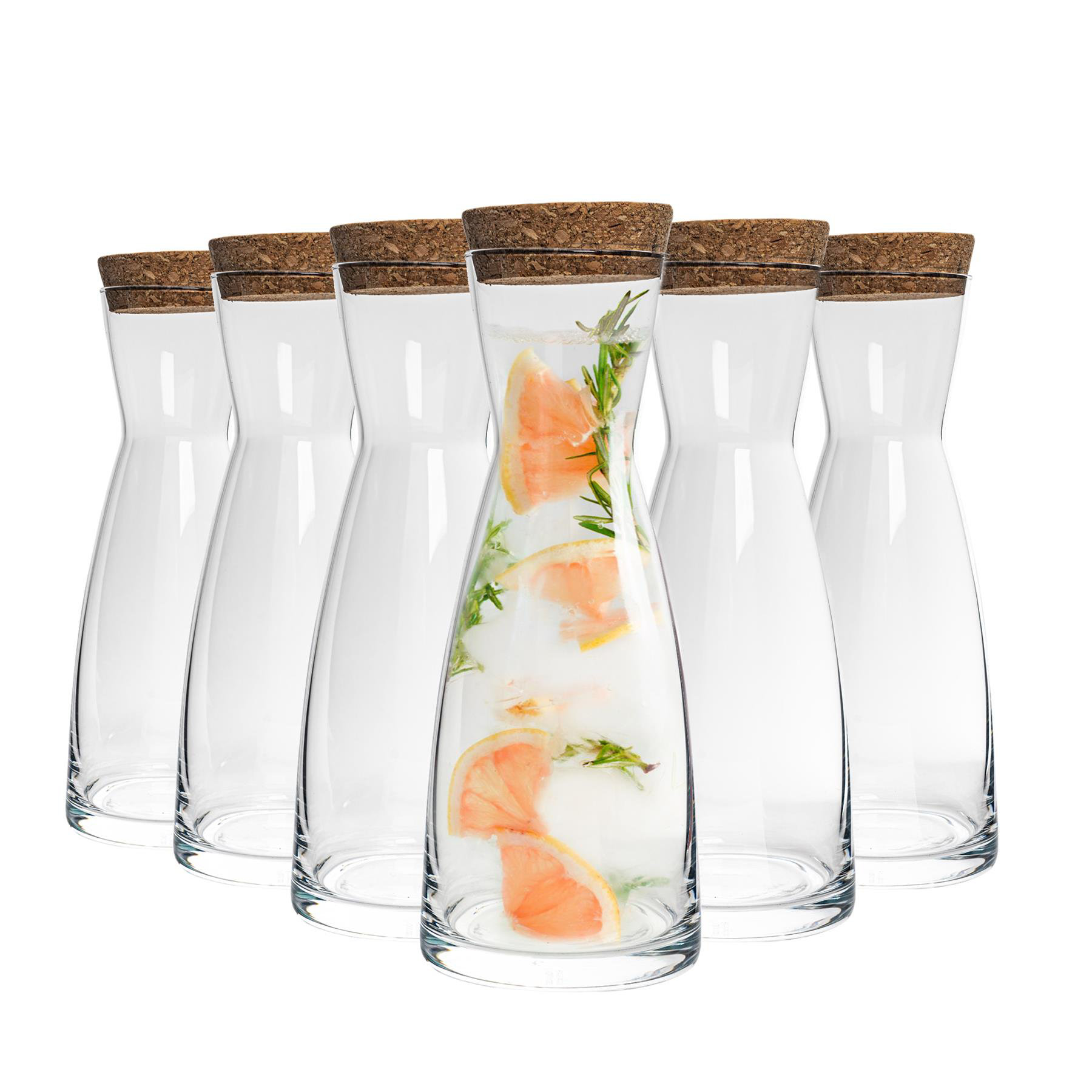 Bormioli Rocco Ypsilon Glass Carafes with Cork Lids - 285ml | Wayfair.co.uk