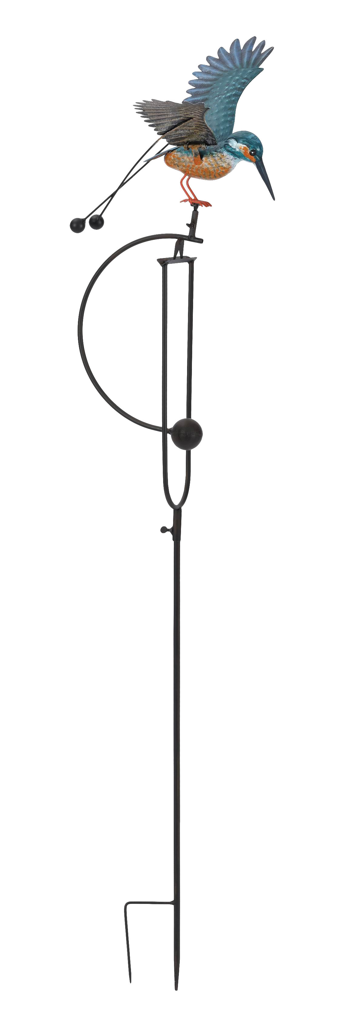 Arlmont & Co. Rustic Metal Hummingbird Rocker Garden Stake | Wayfair