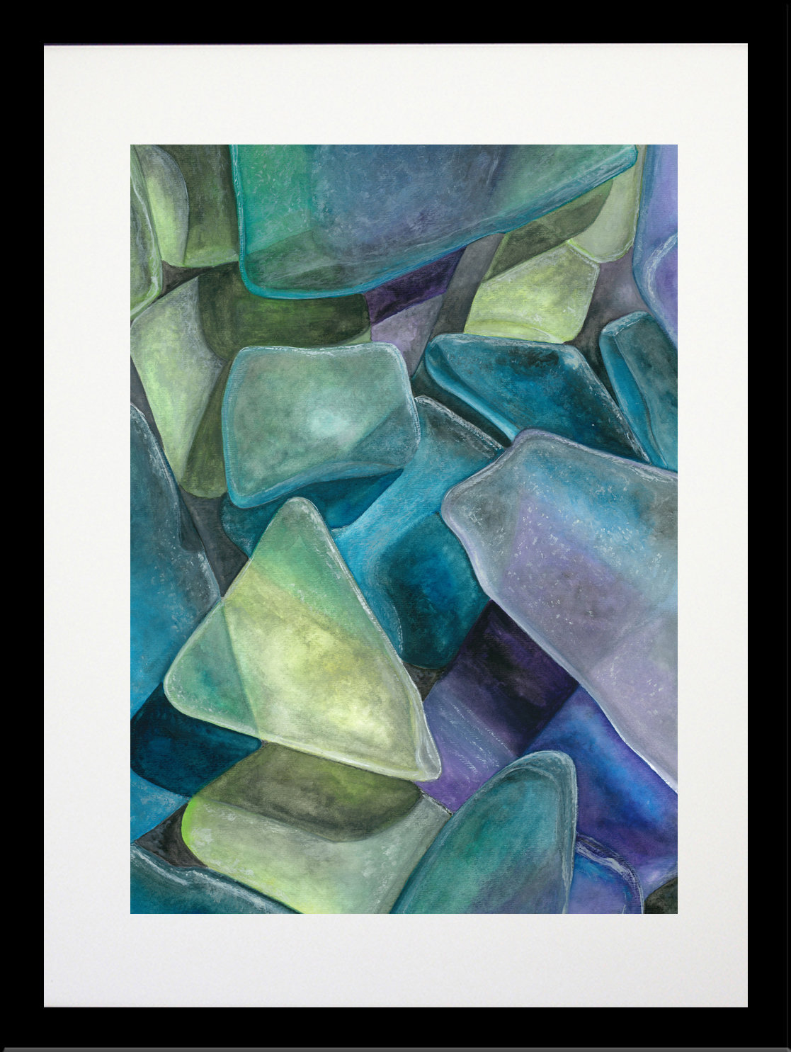 Highland Dunes 'Seaglass I' Framed Oil Painting Print & Reviews ...