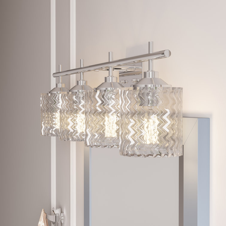 Willa Arlo Interiors Hiltonia 4 - Light Bathroom Steel Dimmable Vanity ...