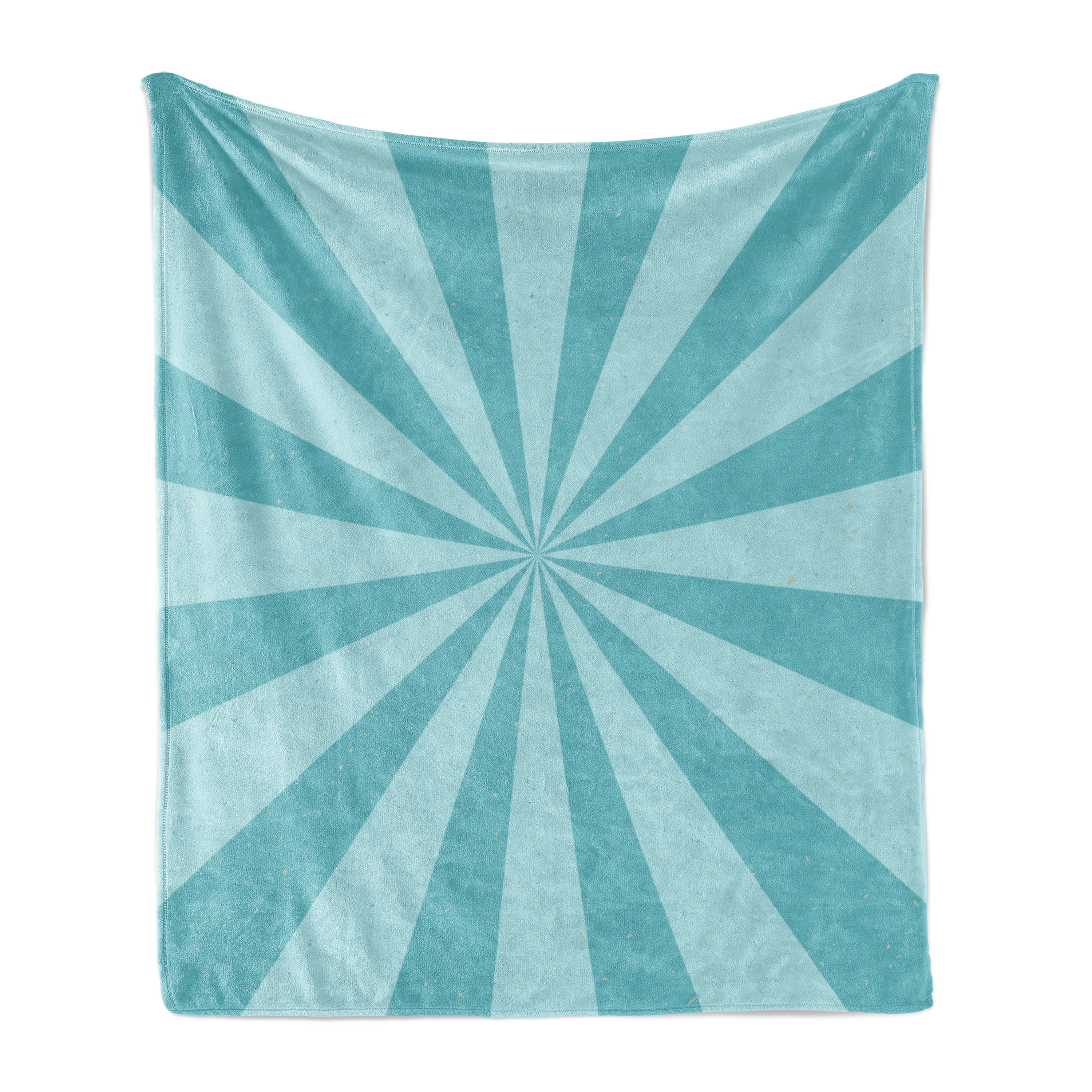 Ambesonne Vintage Blue Fleece Throw Blanket Dichromatic Radial Slate ...
