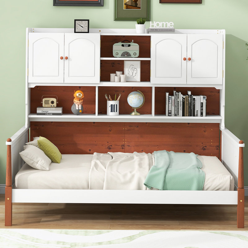 Winston Porter Nezzie Solid Wood+MDF Platform Bed Bed | Wayfair