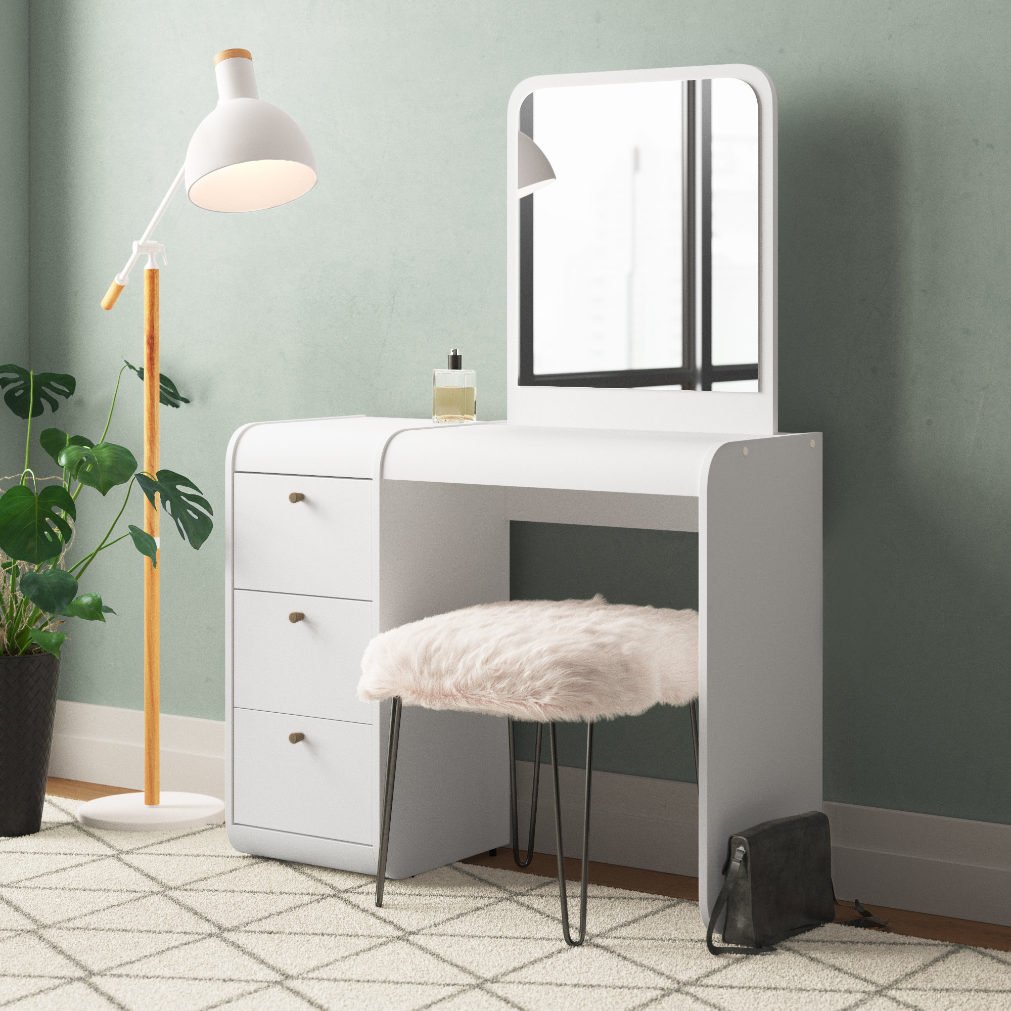 Boahaus LLC Aphrodite Vanity with Mirror & Reviews - Wayfair Canada