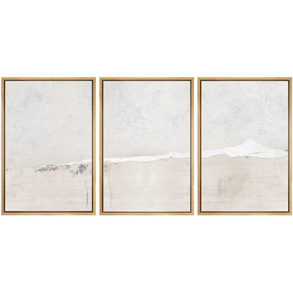 SIGNLEADER Industrial Grunge Abstract Landscape Modern Neutral Wall Art ...