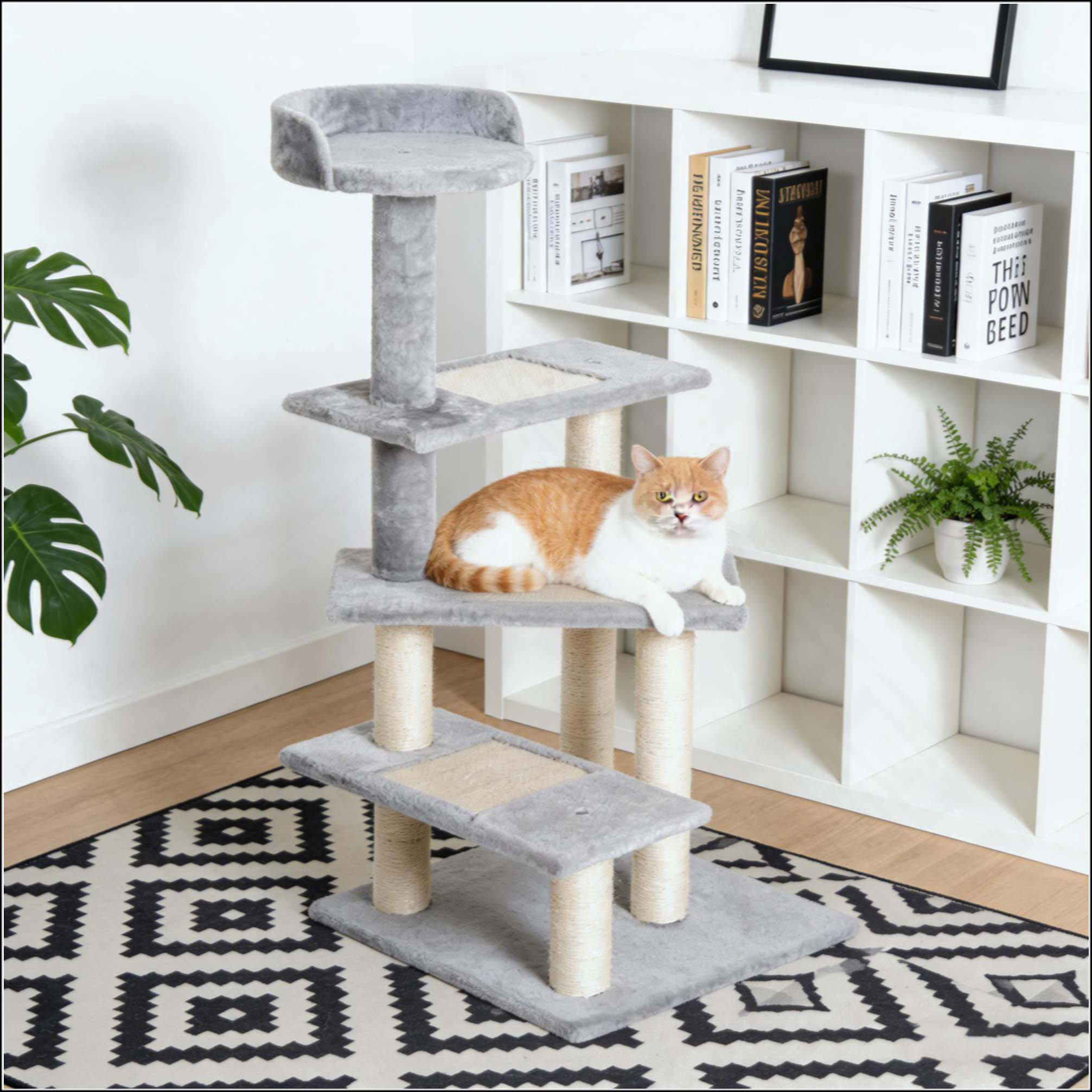 Latitude Run® Cat Activity Tower,Revolving Stair Cat Tree | Wayfair