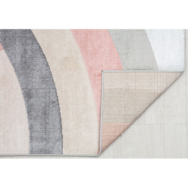 Elizabeth Sutton Collection Vera Geometric Blushing Belle Area Rug ...