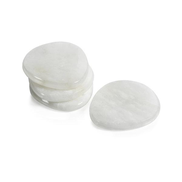 Bennour Alabaster Coasters, Set of 4 | Birch Lane