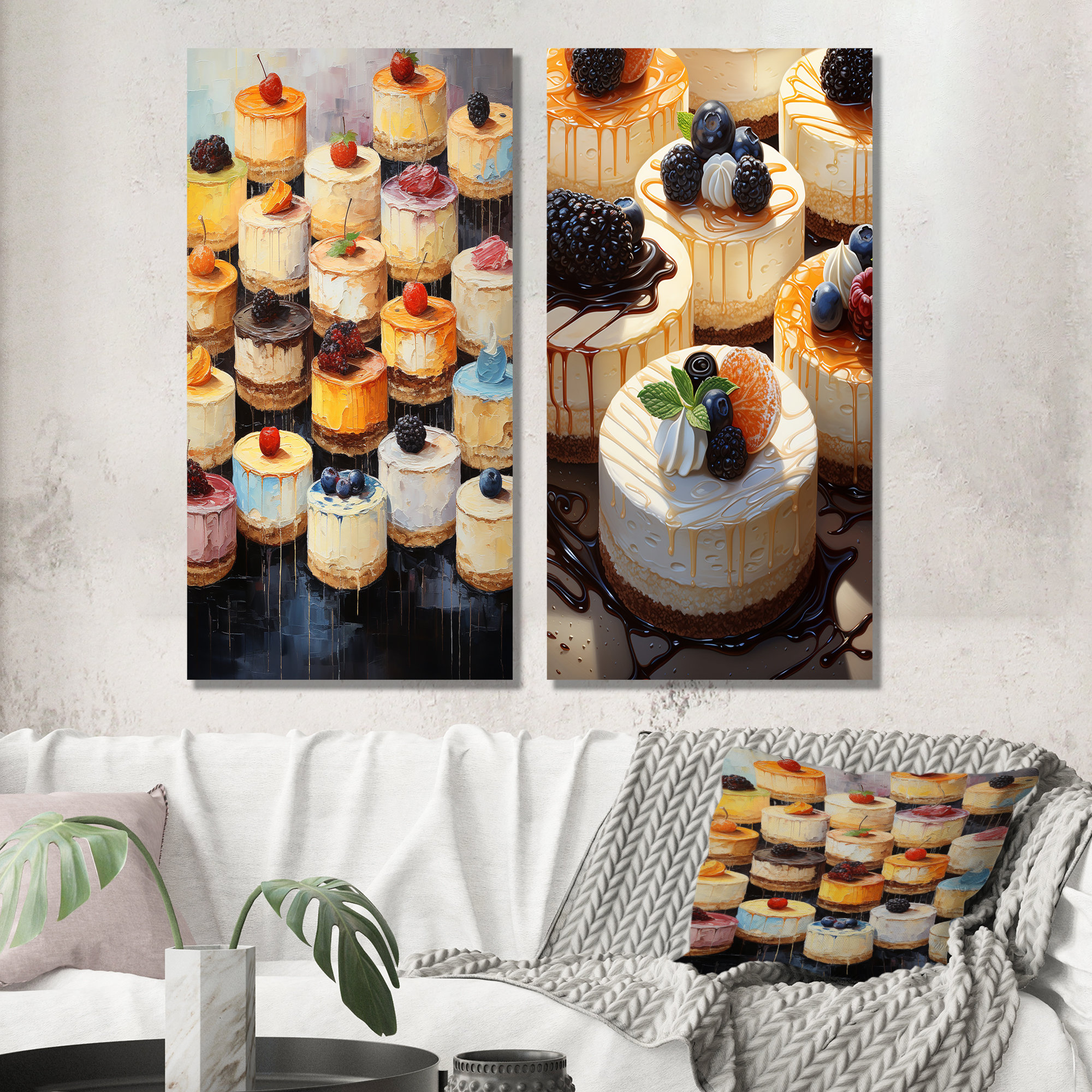 Latitude Run® Minimalism Cheesecakes Dessert - Desserts Wall Art Prints ...