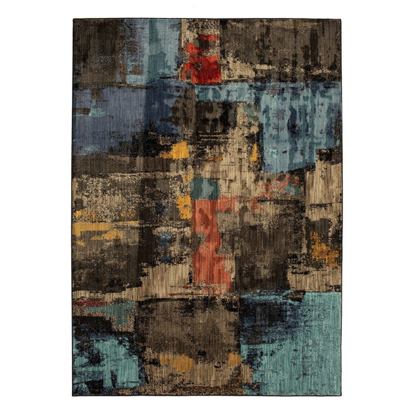 17 Stories Abstract Rug | Wayfair