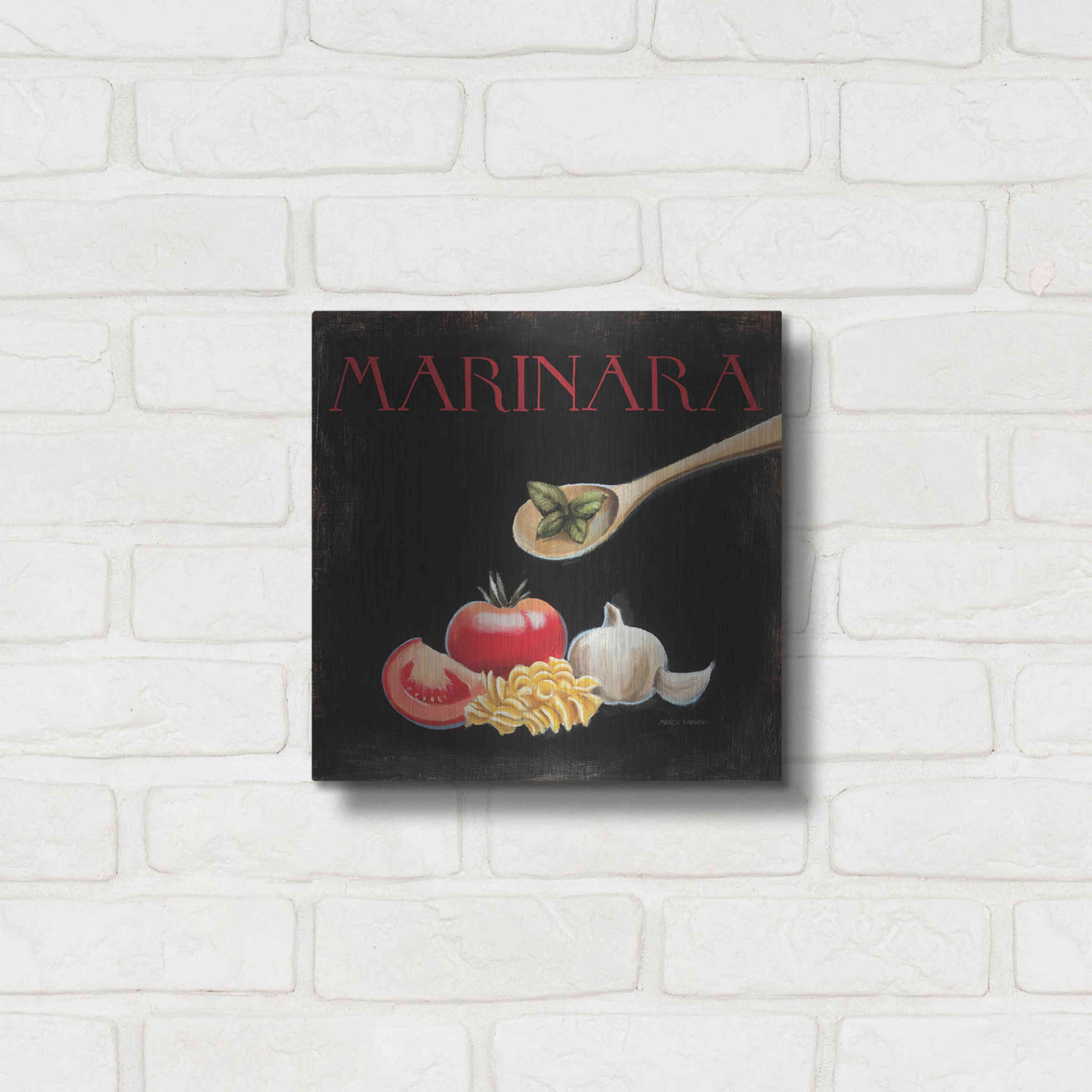 Trinx Luxe Metal Art 'Italian Cuisine IV' By Marco Fabia Italian ...