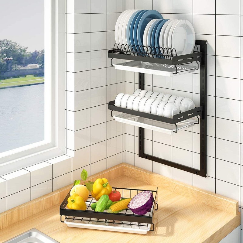 waveflower Stainless Steel Dish Rack & Reviews | Wayfair