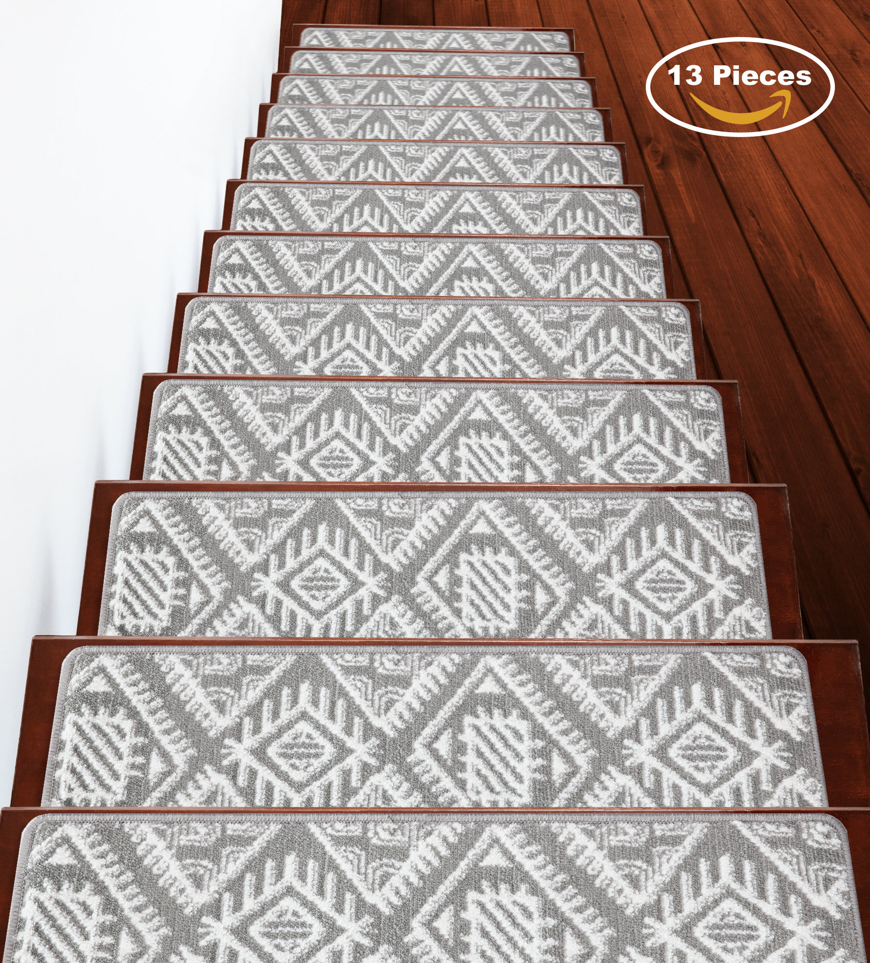Union Rustic Ankeny Trellis Vibrant and Soft Stair Tread | Wayfair