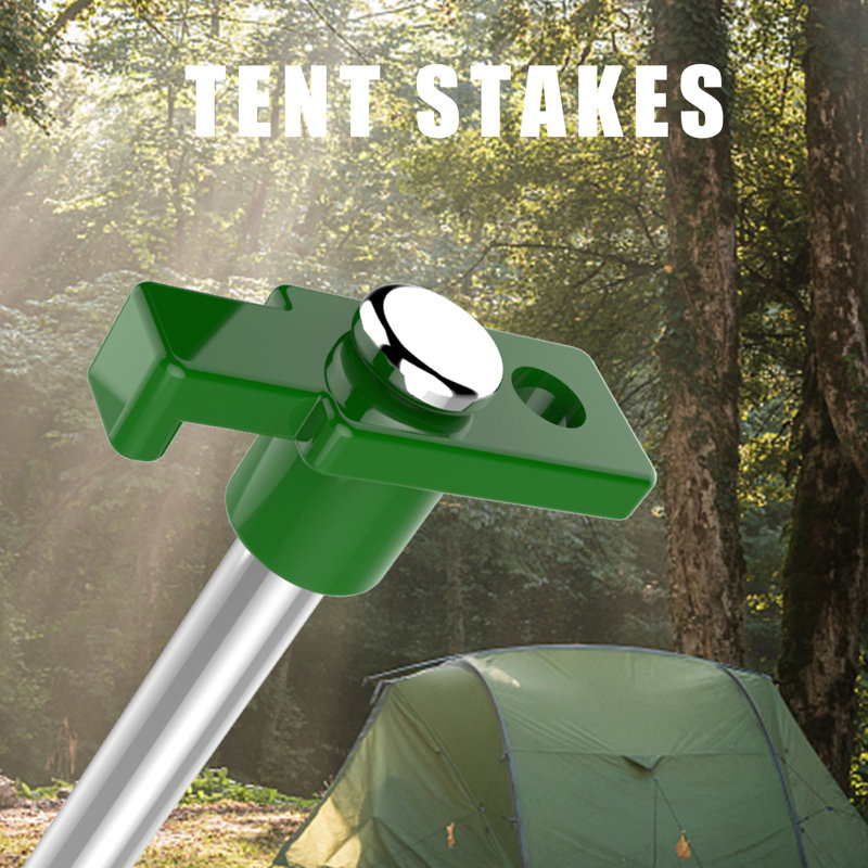 Arlmont & Co. Amaira Galvanized Metal Tent Pegs Stake Non-Rust Camping ...