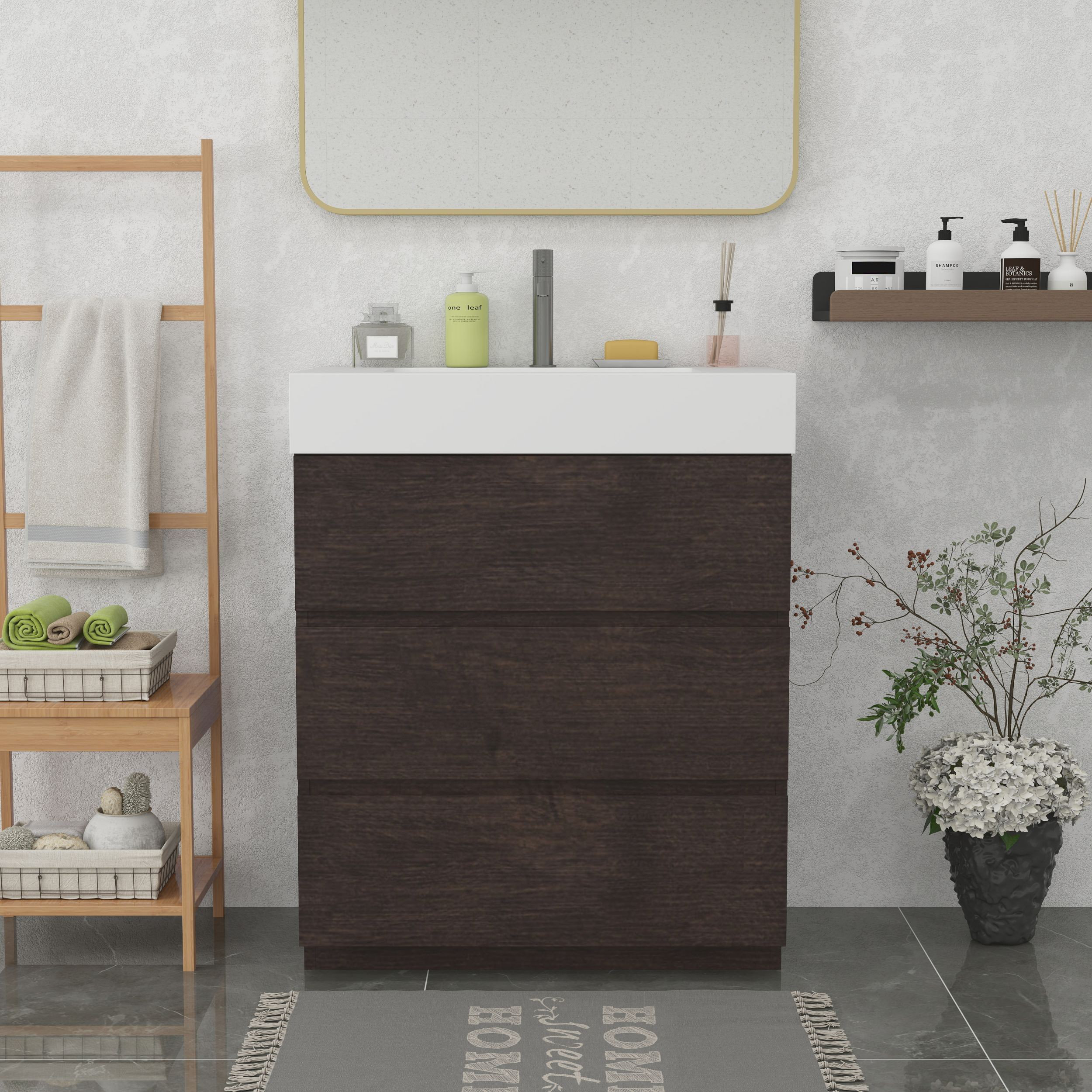 Latitude Run® Large Storage Bathroom Vanity | Wayfair
