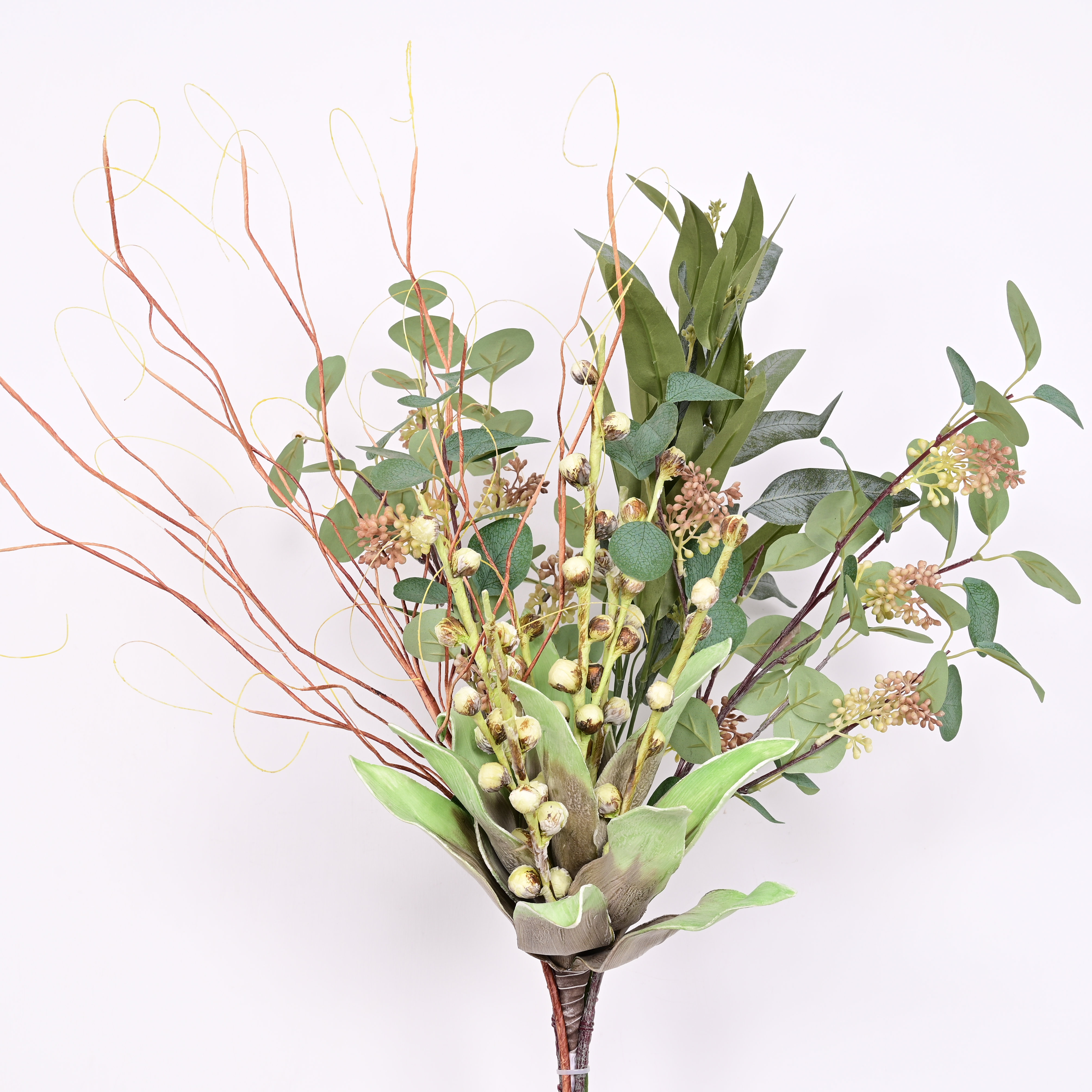 Primrue Artificial Farmhouse Greenery Foliage Leaves Sprays With Long ...