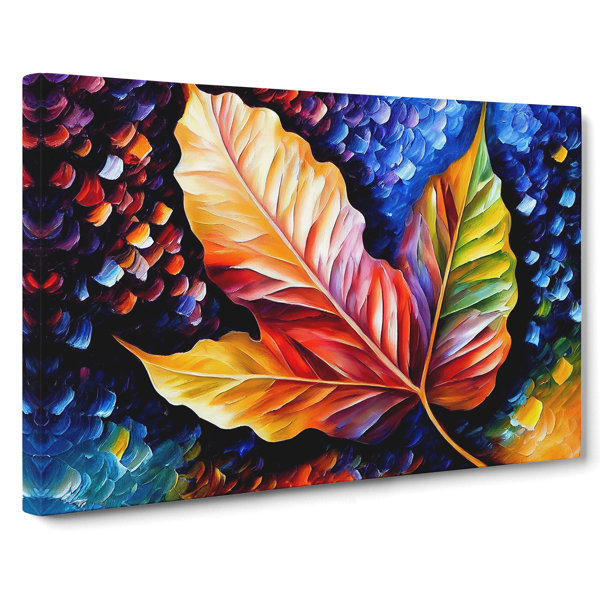 ClassicLiving Glimmering Leaf Vol.6 - Wrapped Canvas Painting | Wayfair ...