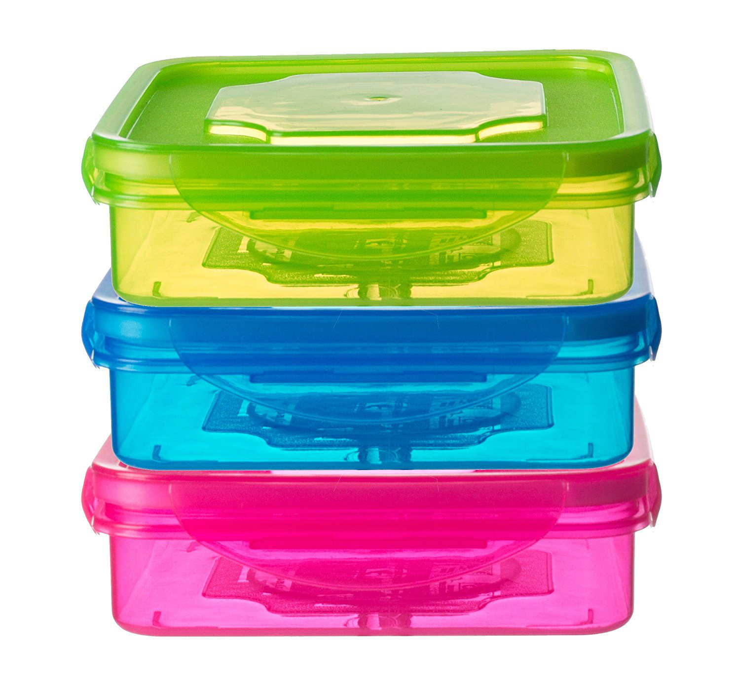 Lexi Home Fresh Keepers Sandwich Lunch Box Containers with Vented Lids ...