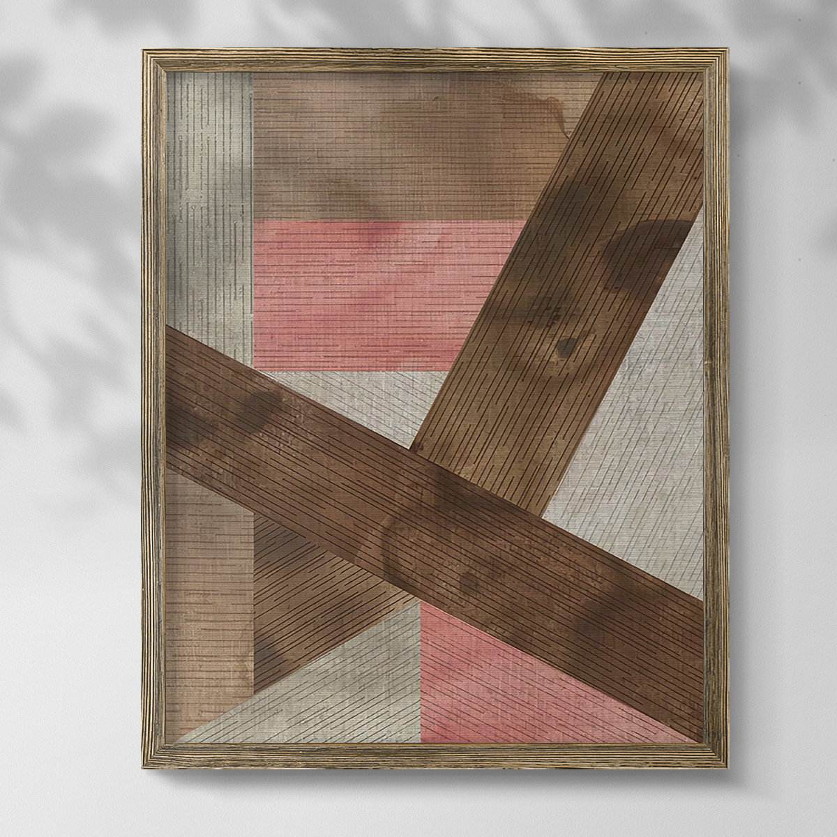 Wrought Studio™ Texture Puzzle II Framed Print | Wayfair