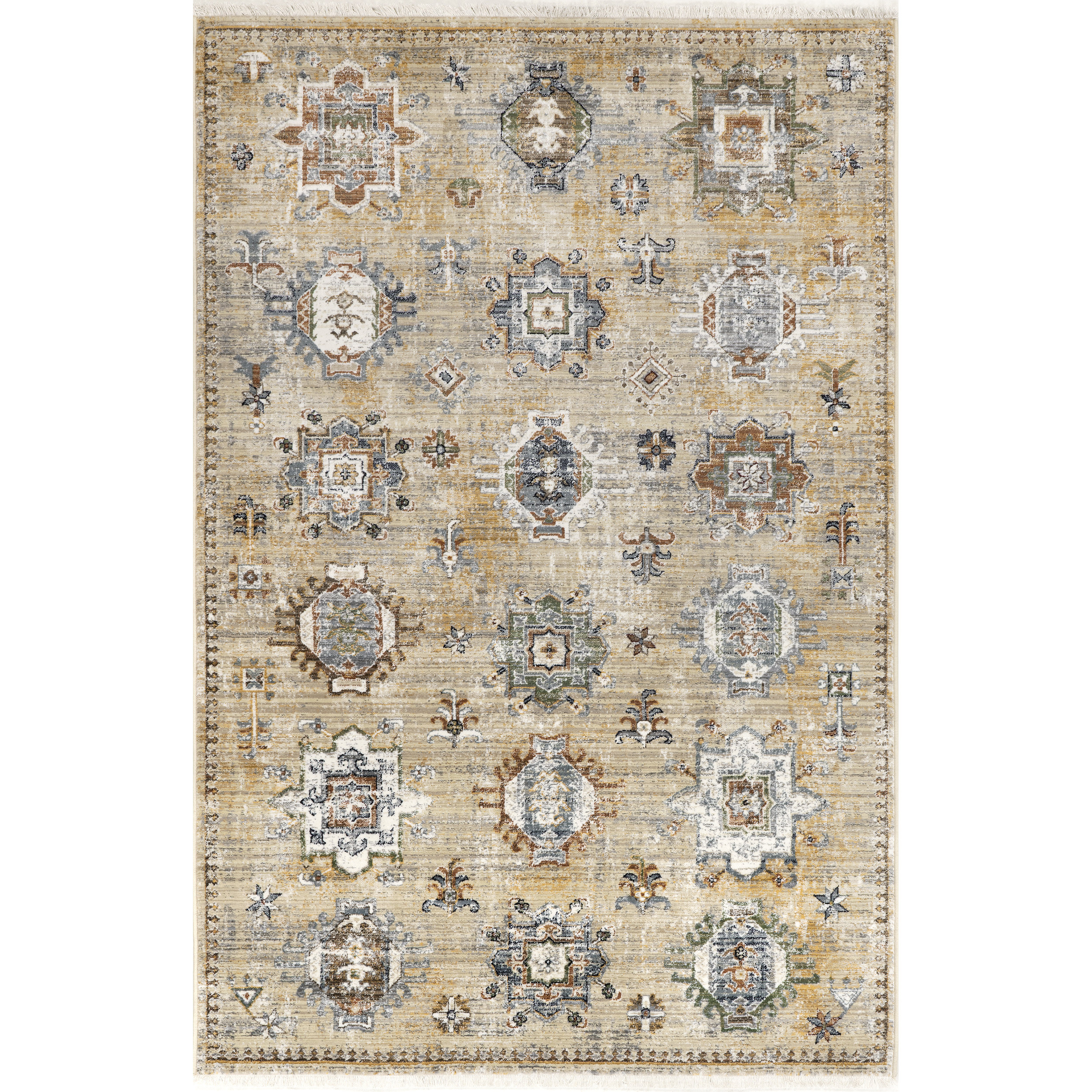Bungalow Rose Lisette Oriental/Persian Area Rug for Living Room Bedroom ...