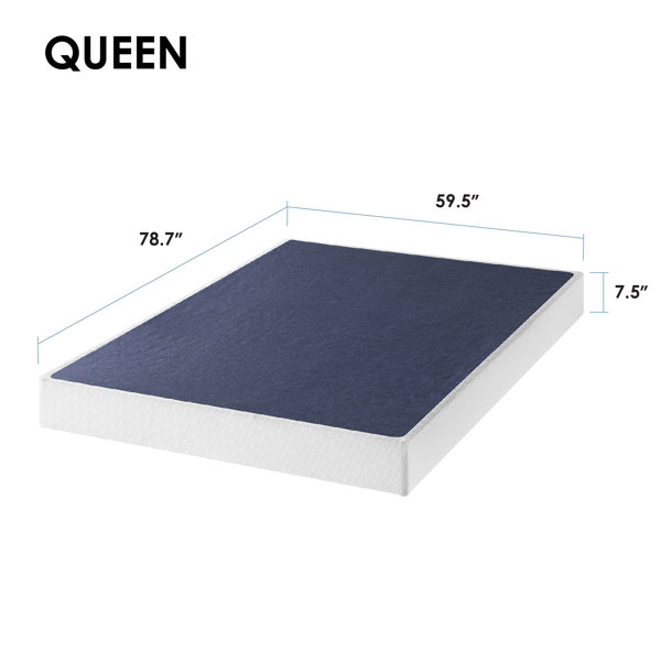 Alwyn Home Nikias Metal Box Spring with Wood Slats & Reviews | Wayfair